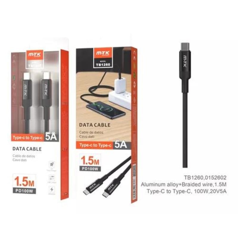 GENERICO Cable Usb Tipo C A Tipo C Doble Entrada Carga Y Datos | falabella.com