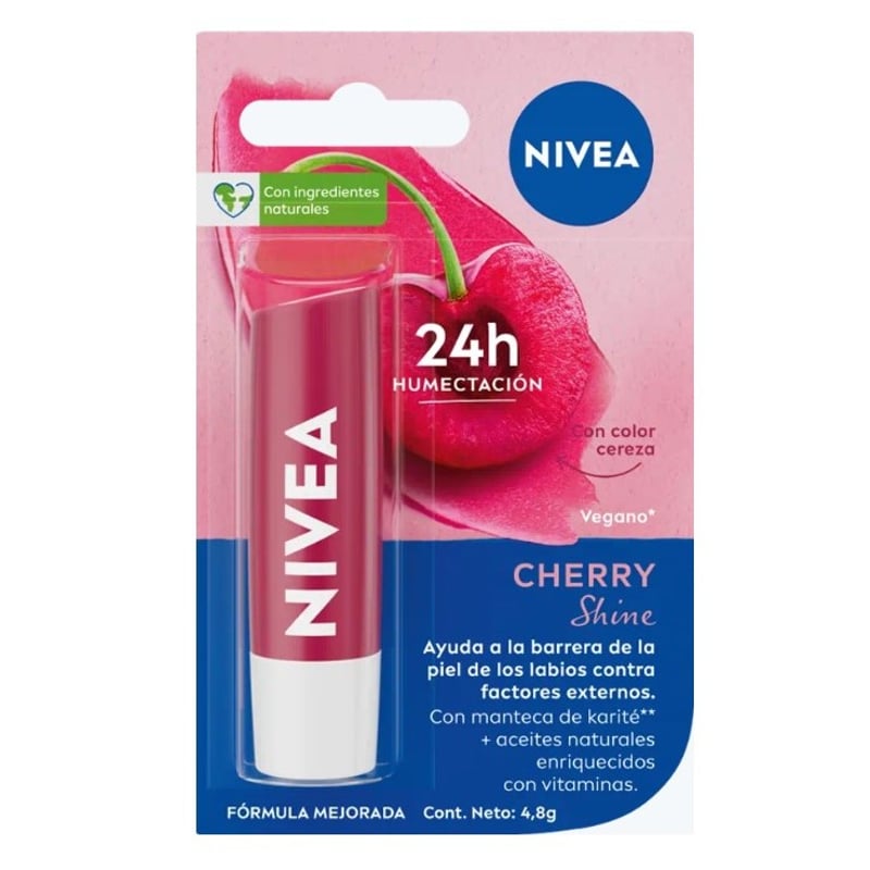 NIVEA Balsamo Labial Nivea Cherry Shine | falabella.com