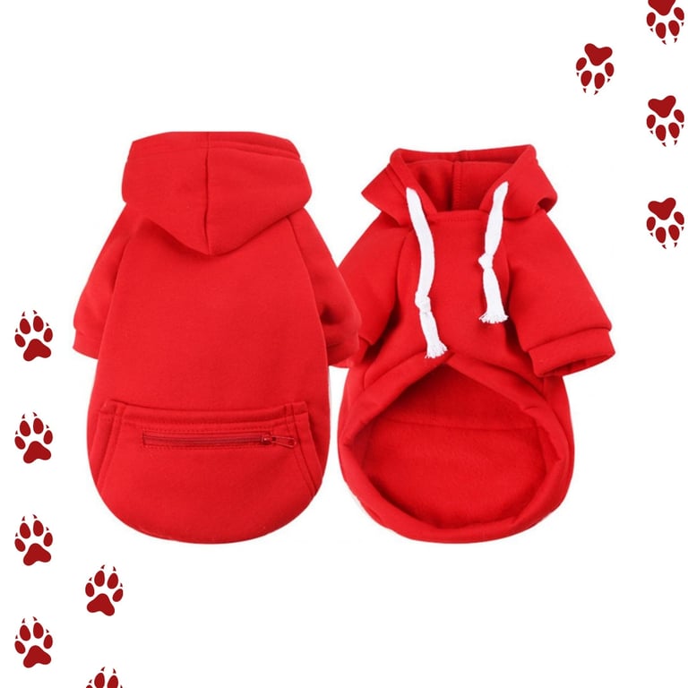 Poleron Rojo con Capucha Talla S | Sodimac - Falabella