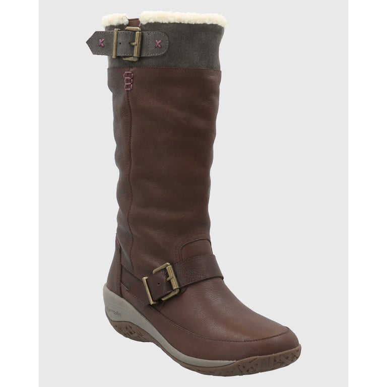 HUSH PUPPIES Bota Cuero Mujer Moma Café HUSH PUPPIES | falabella.com