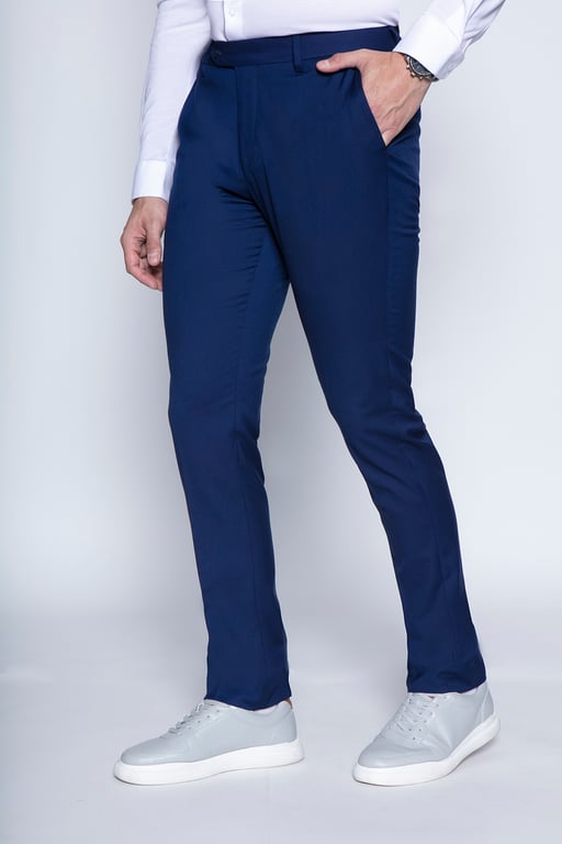 NEW MAN Pantalon Suit Cierto Azul New Man | falabella.com