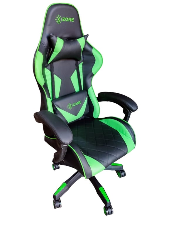 TODODESCUENTO Silla Gamer Profesional Base De Aluminio VERDE NEON XZONE ...