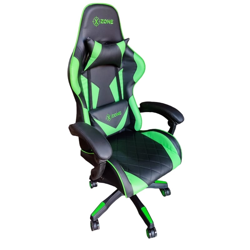 TODODESCUENTO Silla Gamer Profesional Base De Aluminio VERDE NEON XZONE ...