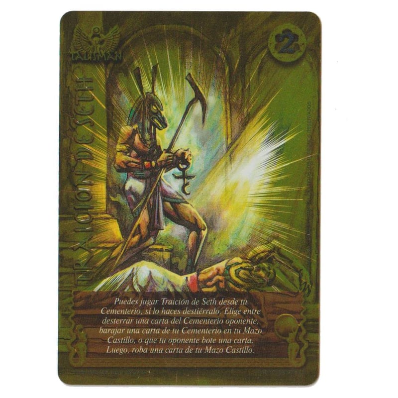 MITOS Y LEYENDAS Carta Promo Traicion de Seth Dorada Myl Negro ...