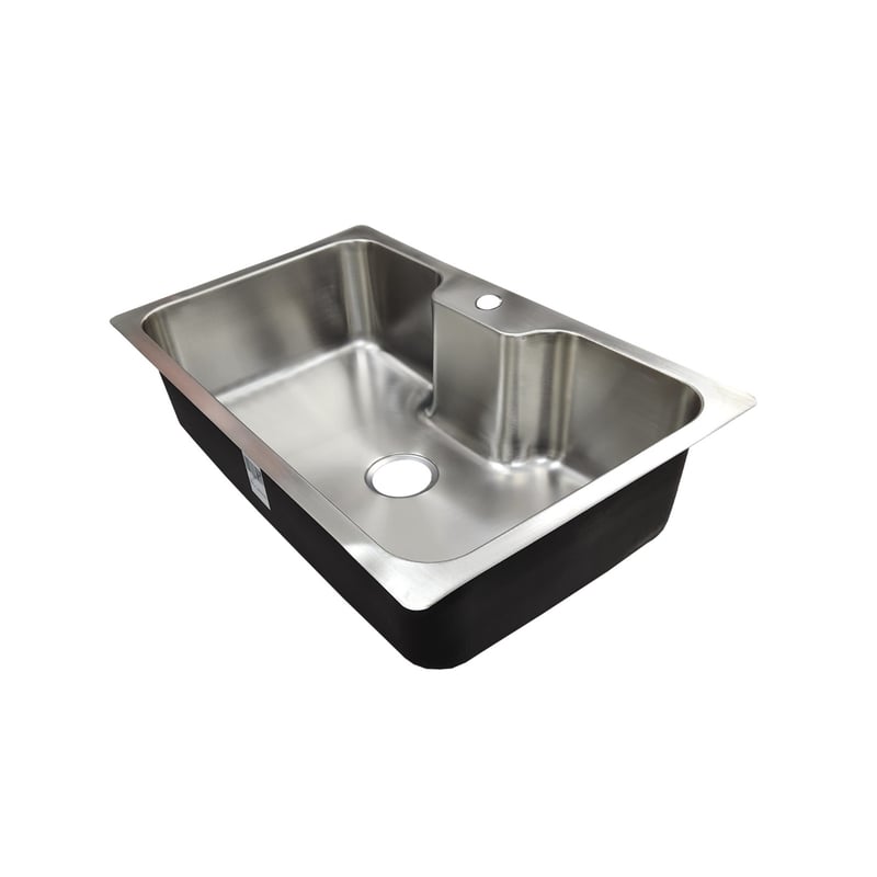 Lavaplatos acero inoxidable 80x50 bajo cubierta tipo riñon | Sodimac Chile