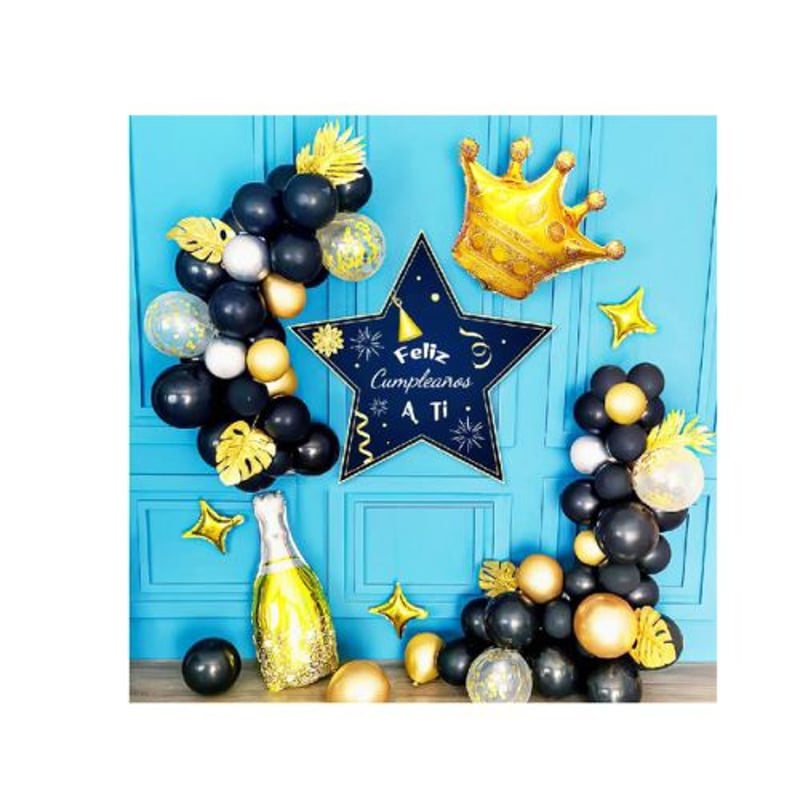 GENERICO Traje Globos Color Amarillo Negro Azul Latex | falabella.com