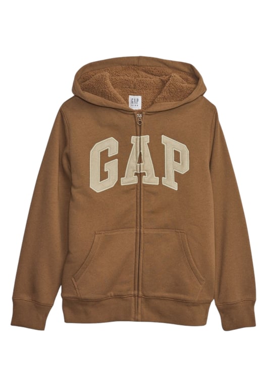 GAP Polerón Logo Sherpa Con Cierre Café GAP | falabella.com