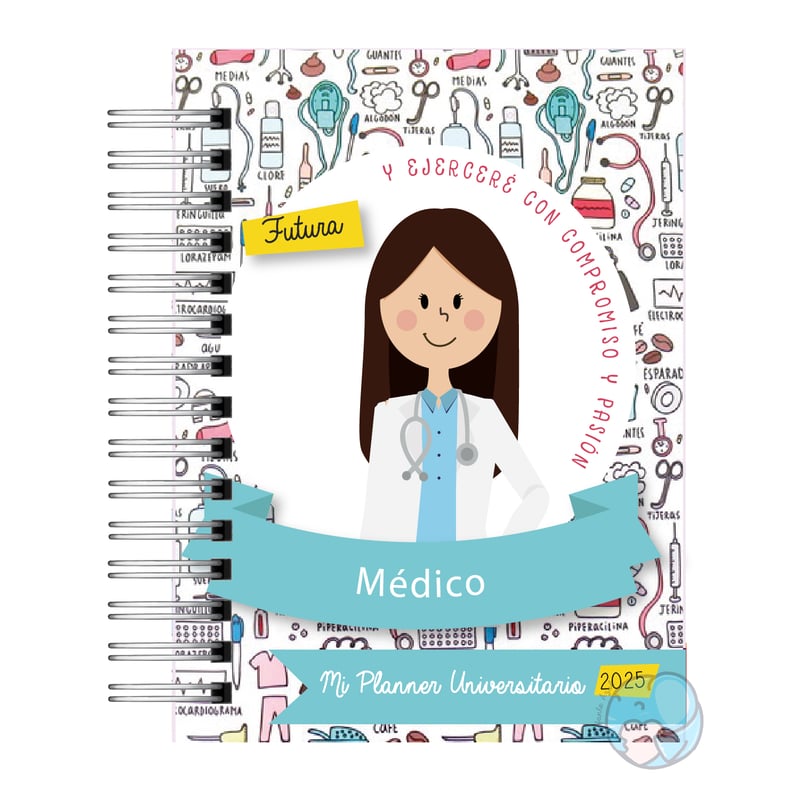 ELEFANTE AZULL Planner Universitario Medicina 2025 | falabella.com