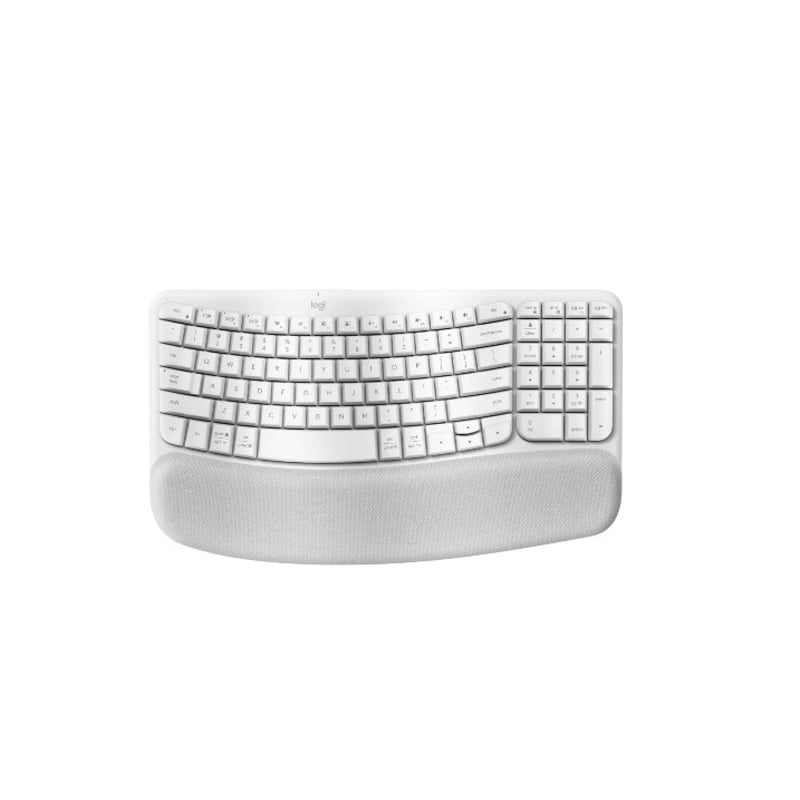 Teclado Logitech Wave Keys Ergonómico Inalámbrico Blanco Logitech 4684