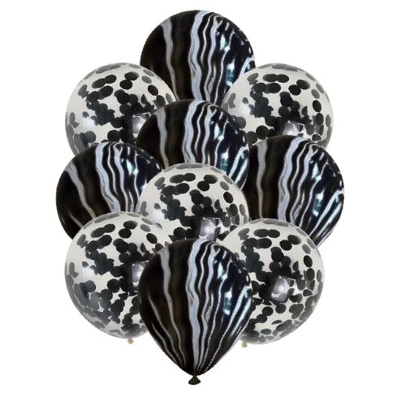 GENERICO Globo Color Negro Latex 10 Unidades | falabella.com