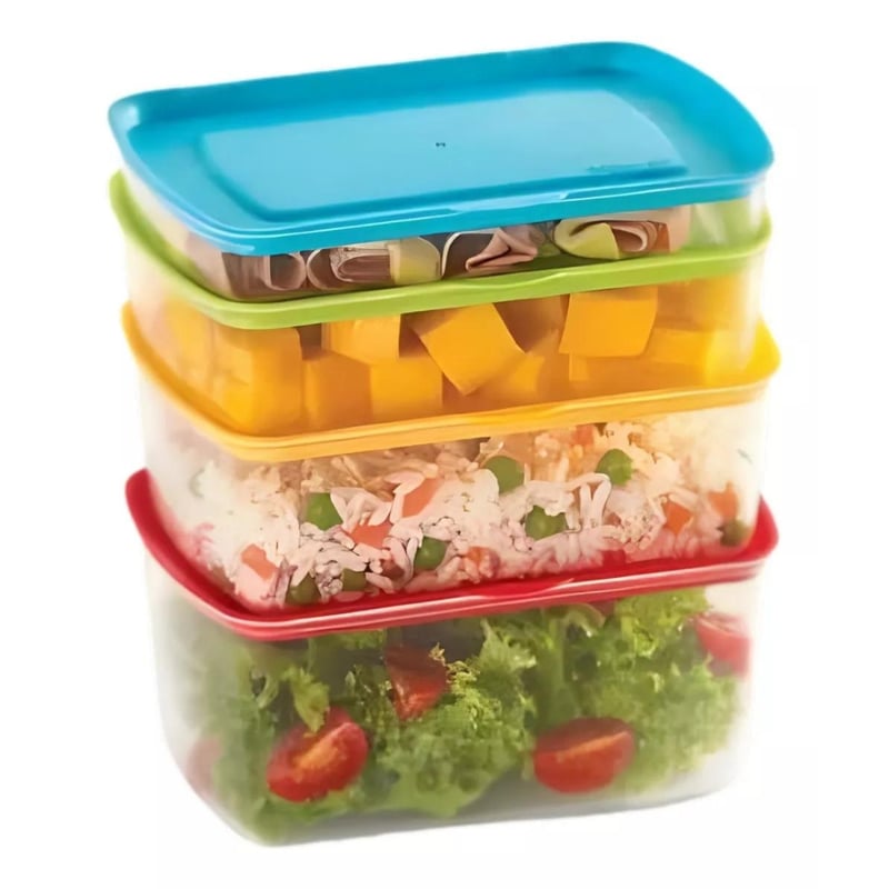 Set 4 Contenedores Plasticos para Comida 4 Tamaños | Sodimac - Falabella