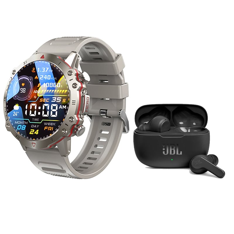 JBL JBL WAVE 200 TWS Audifonos-B y Toumi Watch GT-D-G Reloj inteligente ...