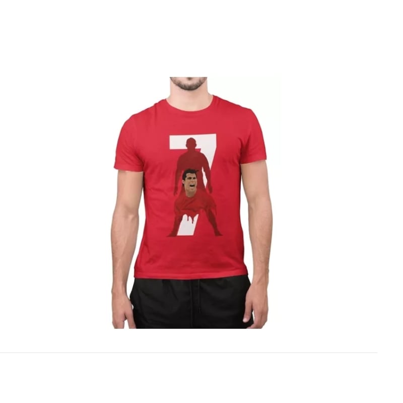GENERICO Polera Unisex Cristiano Ronaldo Silueta Futbol Algodon Cr7 | falabella.com