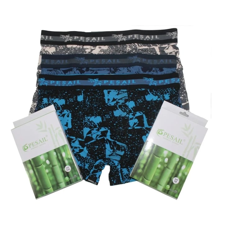GENERICO 6 Boxer Con Fibra de Bambu Para Hombre - Diseño Manchas ...