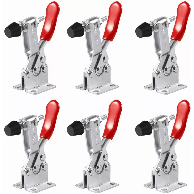 KUANGYE 6 Pcs Toggle Clamp Palanca De Sujecion 90kg Uso Rudo Gh-201b ...
