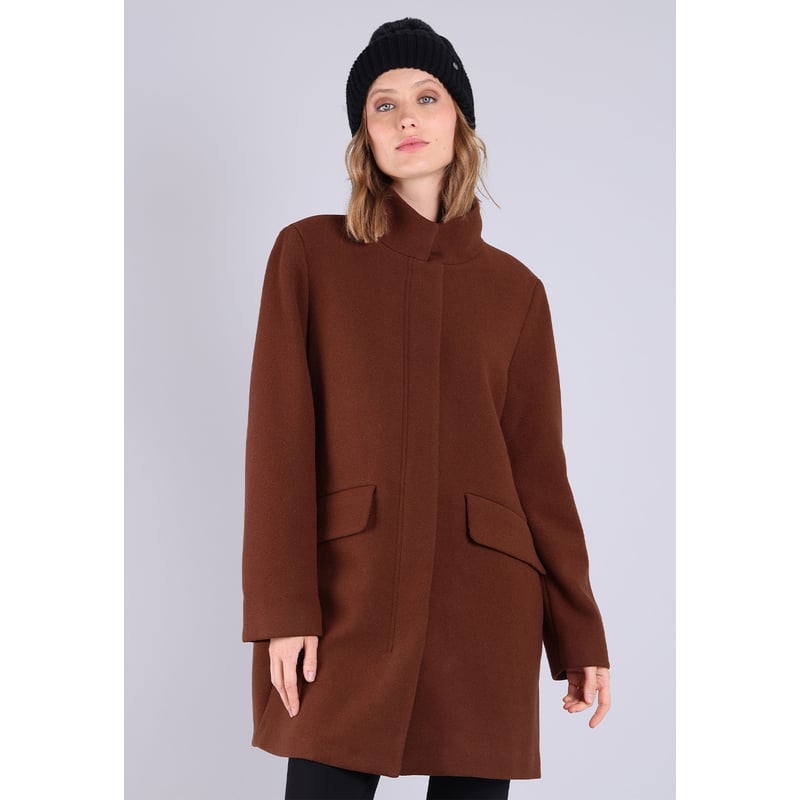 ESPRIT Abrigo manga larga cuello alto de punto Mujer Esprit ESPRIT | falabella.com