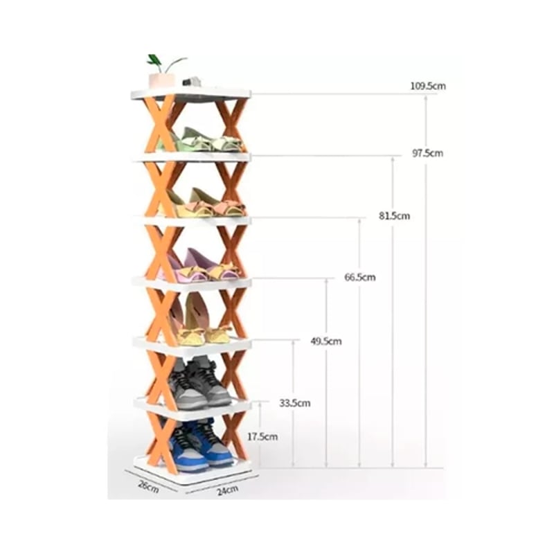 GENERICO Organizador Plegable Rack Para Zapatos De 6 Niveles Repisas ...