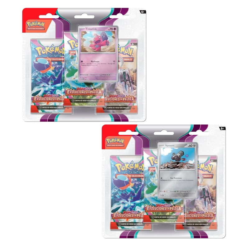 Pokemon Paldea Evolved 3-Pack Blister Español | Sodimac - Falabella