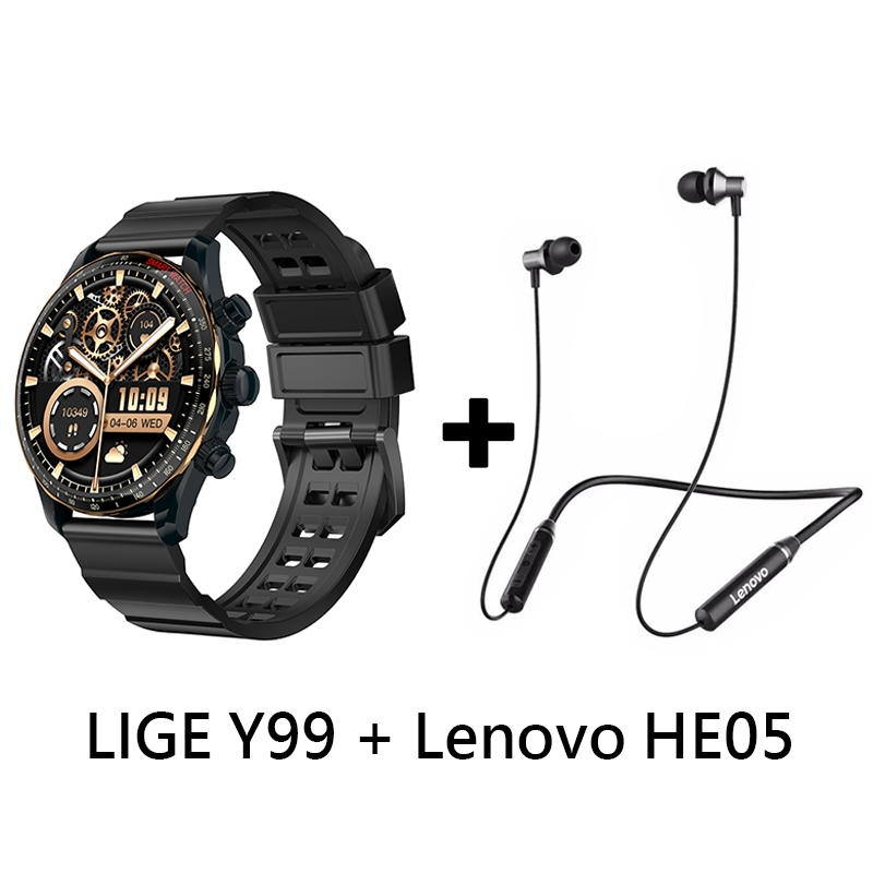 LENOVO Audífonos Bluetooth Lenovo HE05 y Reloj Inteligente Smart Watch ...