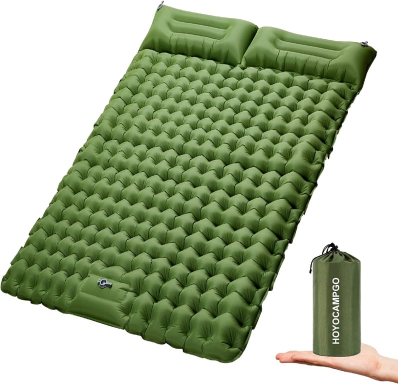 PUREPOWER Colchón Inflable Doble Para Acampar Colchoneta Autoinflable ...