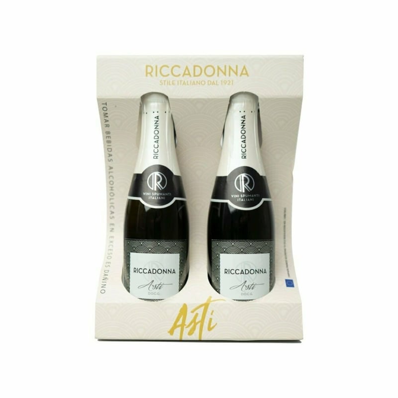 RICCADONNA Pack 4 Espumantes Italianos Riccadonna Asti 200 ml ...