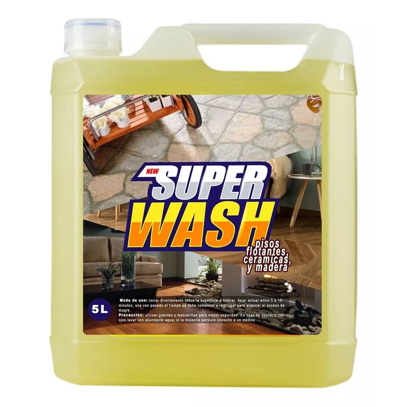 SUPER B Super Wash Limpiador De Pisos 5 Litros | falabella.com