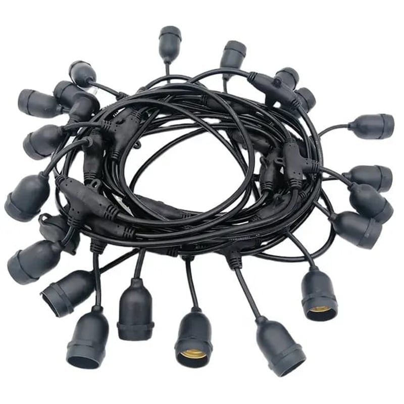 GENERICO Extensión Guirnalda 5m Con 10 Socket Para Foco Led Vintage ...