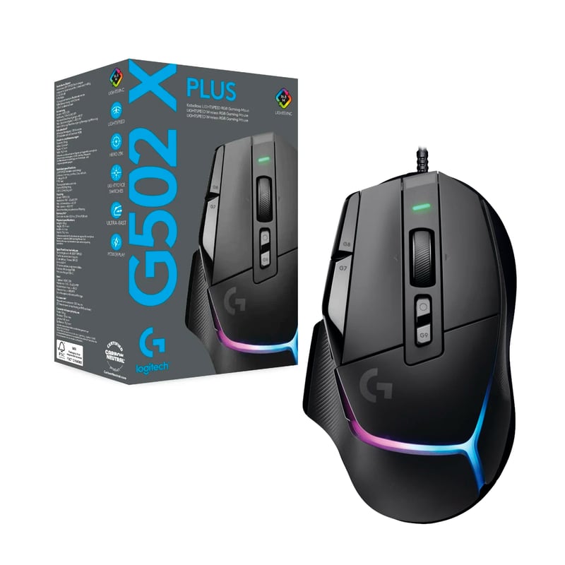 LOGITECH Mouse Gamer Inalambrico Logitech G502 X Plus Lightspeed RGB ...