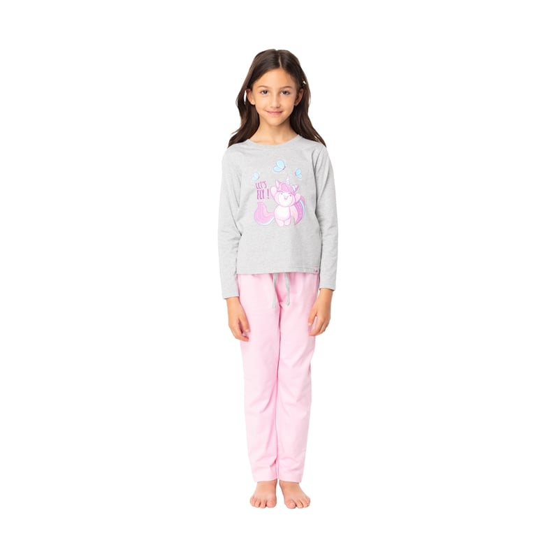 TOP Pijama Largo Niña Algodón Invierno C1 Top | falabella.com