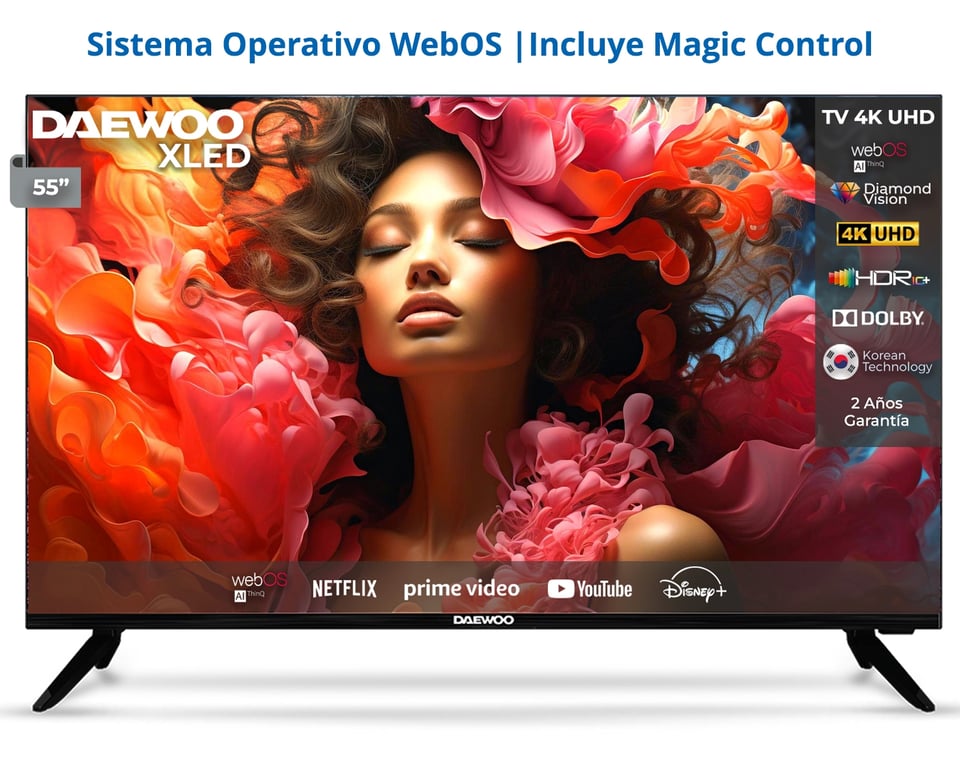 DAEWOO LED 55 DAEWOO DOLBY AUDIO DA-LS55U1 4K ULTRA HD SMART TV XLED ...