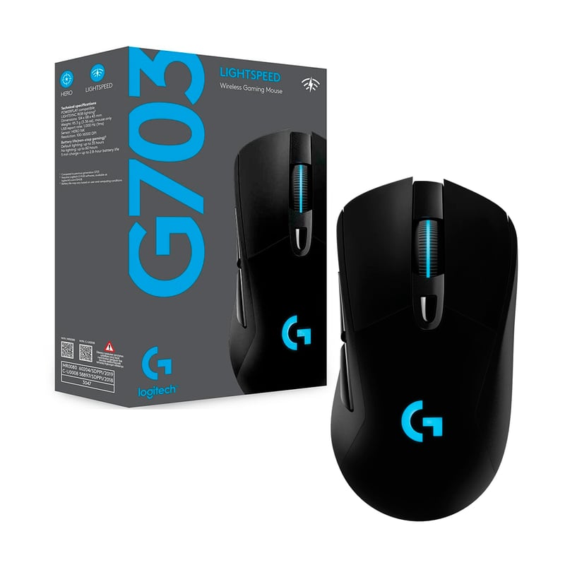 LOGITECH Mouse Gamer Inalambrico Logitech G703 Lightspeed 25600dpi ...