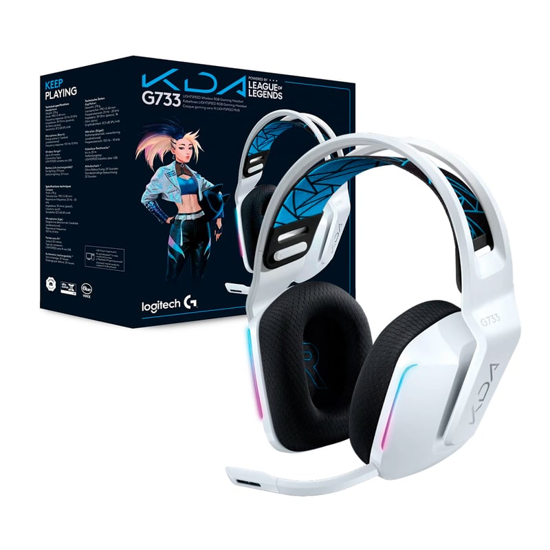 LOGITECH Audifono Gamer Inalambrico Logitech G733 KDA Lightspeed RGB ...