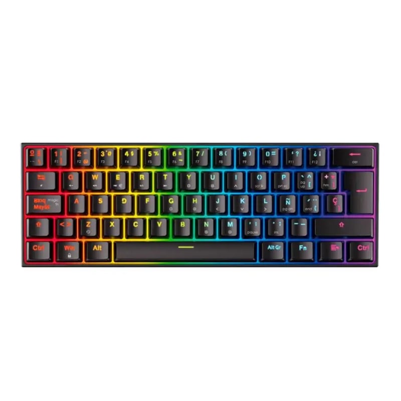 GENERICO Teclado Mecánico al 60% Fantech MAXFIT61 MK857 Black Edition ...