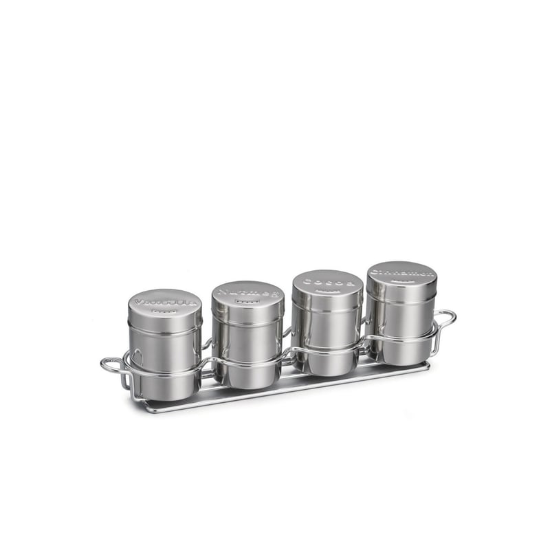 TABLECRAFT SET 4 ESPOLVOREADORES ACERO INOX CON RACK TABLECRAFT ...