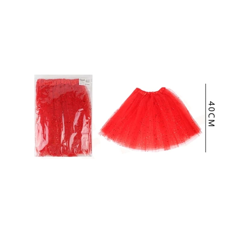 GENERICO Tutu Rojo Con Glitter 40Cm | falabella.com