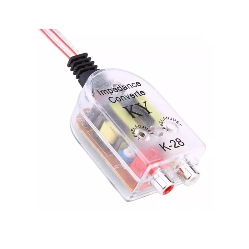 GENERICO Conversor Impedancia Rca Para Radio Auto Amplificador ...