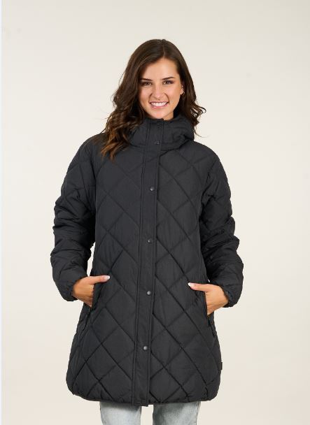 POLEMIC Parka Larga mujer Acolchado rombos Polemic | falabella.com