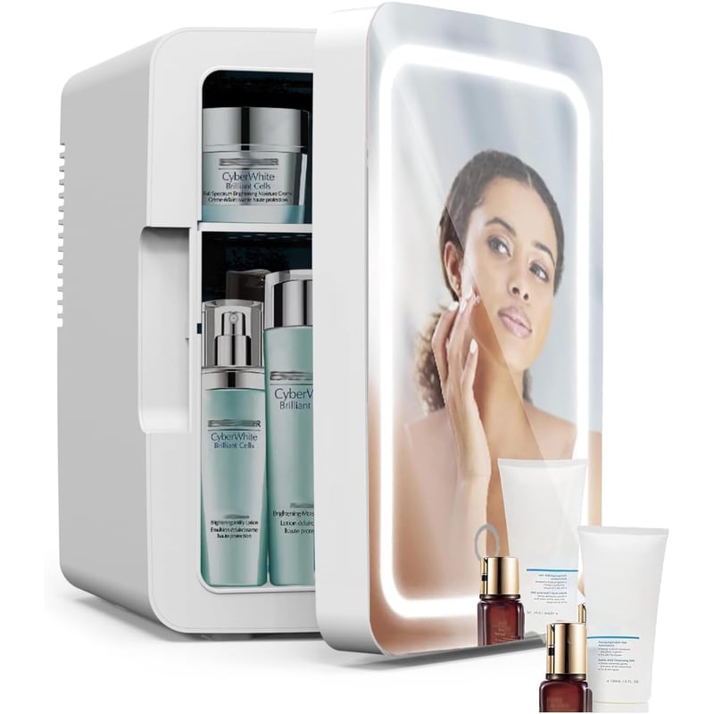 GENERICO Mini Refrigerador Frigobar Refri Skincare maquillaje espejo ...