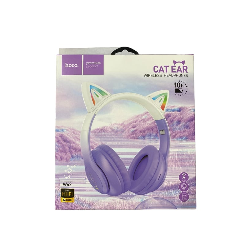 HOCO Audifonos Hoco Bluetooth cat Lila | falabella.com