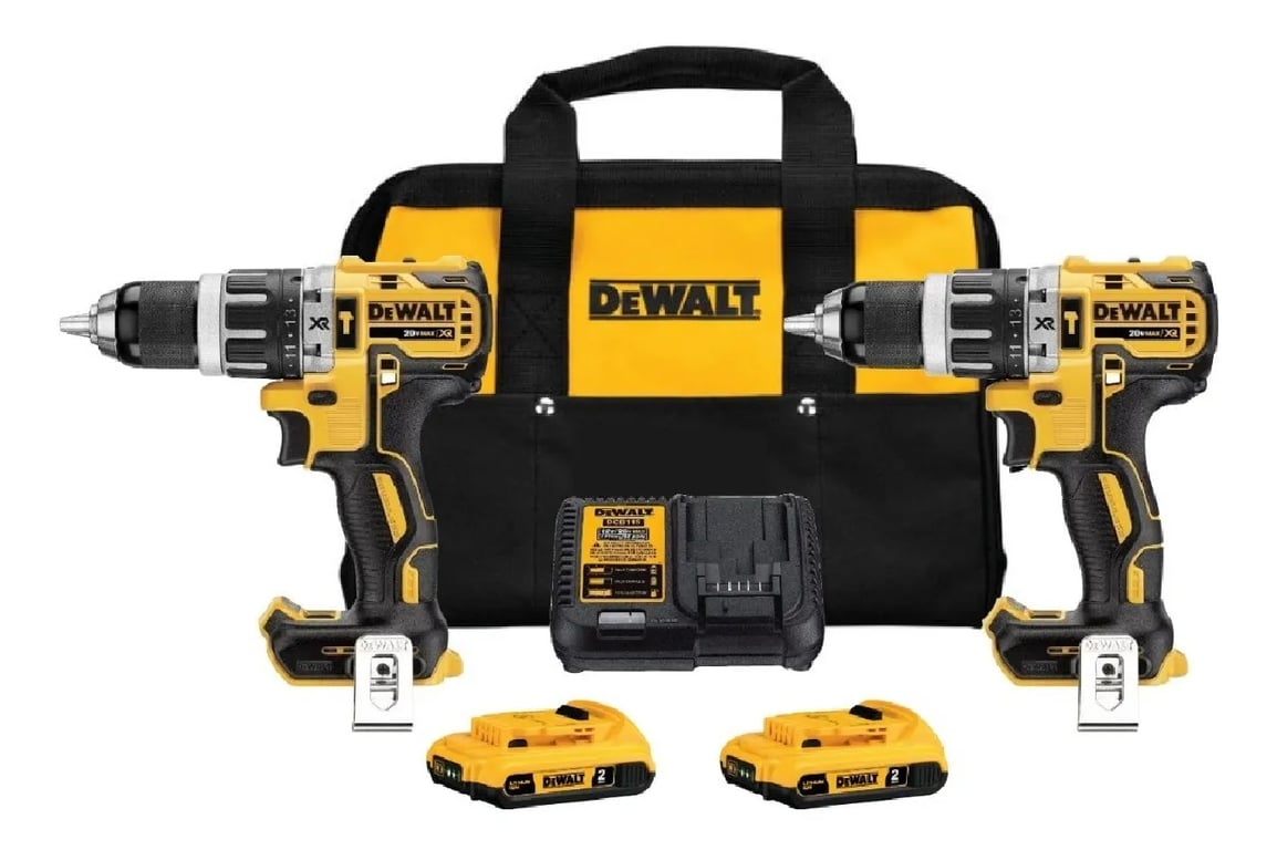 Kit 2 Taladros Percutor Inalámbricos Xr 20v Dewalt DCD796 | Sodimac Chile