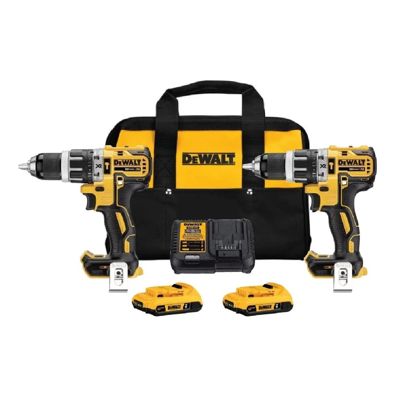 DEWALT Kit 2 Taladros Percutor Inalámbricos Xr 20v Dewalt DCD796 ...