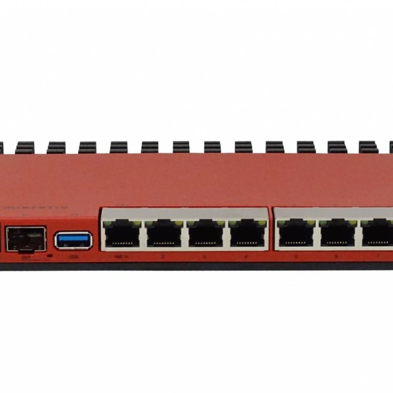 UBIQUITI Router inalámbrico MIKROTIK 8-1000 1-SFP LCD Clickbox ...