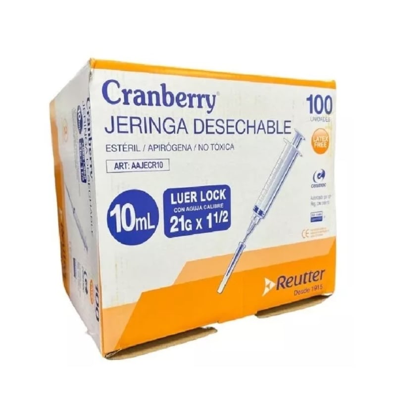 CRANBERRY JERINGA 3cc LOCK C/A 21x11/2 CAJA x 100 | falabella.com