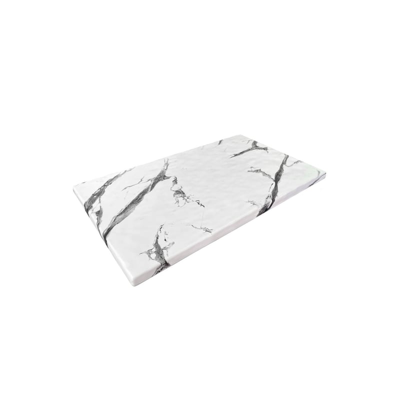 TABLA APERITIVO MELAMINA RECTANGULAR 53X32X1CM MARMOL BLANCO IMAHE | Sodimac - Falabella