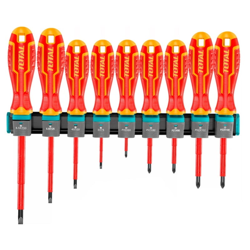 TOTAL TOOLS Set Destornilladores Electricos Aislado 9pcs Total Thtis596 ...