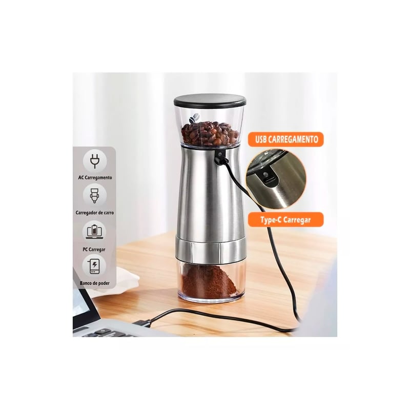 GENERICO Moledor Molinillo Electrico De Café Con 5 Nivel De Molienda ...