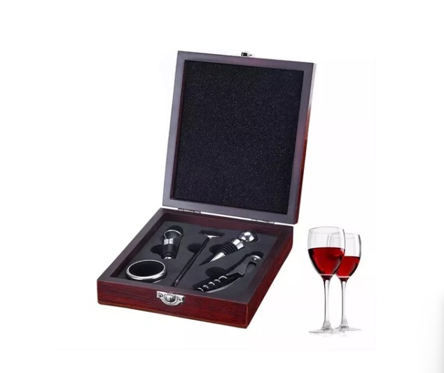 Kit Sacacorchos De Vino Accesorios Acero 5 Piezas - Box | Sodimac ...