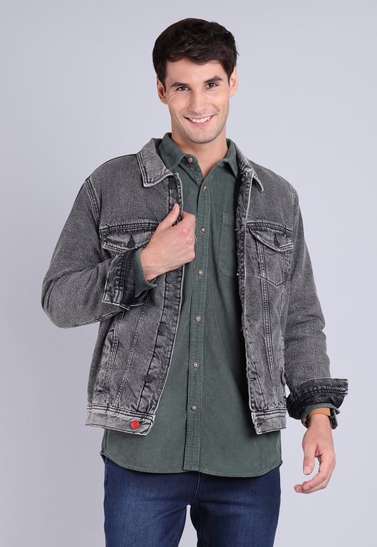 SOVIET Chaqueta Denim con Sherpa Hombre Soviet SOVIET | falabella.com