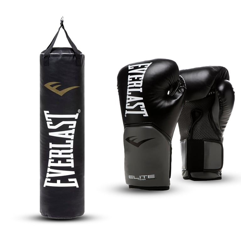 EVERLAST Kit de Boxeo Everlast Saco y Guante Negro 16oz | falabella.com