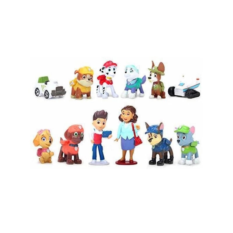 PAW PATROL Pack 12 Figuras De Paw Patrol Pvc Duro | falabella.com